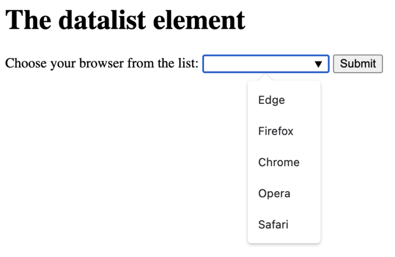 Datalist Over Aria Combobox Web Axe